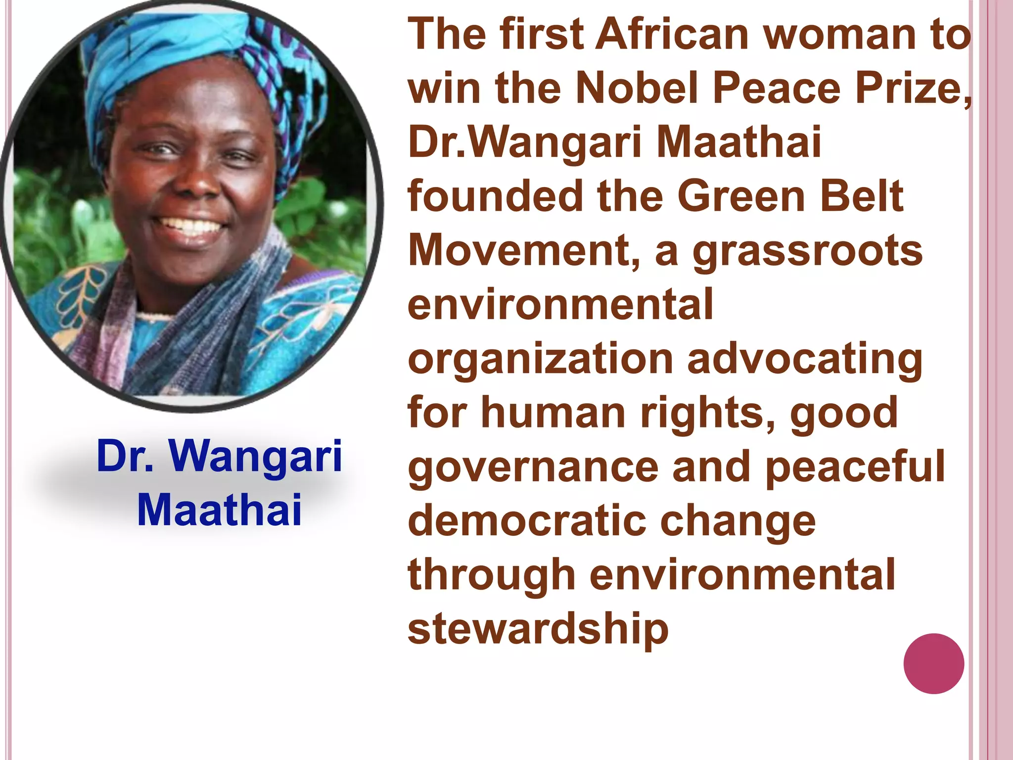 Women in sustainable development | PPTX