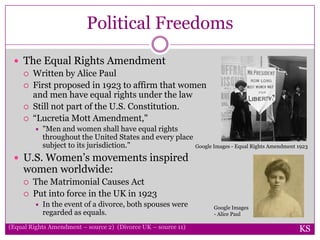 Women in the 1920s | PPTX