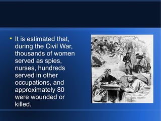 Women in the civil war | PPT