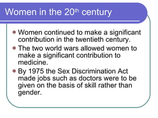 Women In The Medical Profesion | PPT