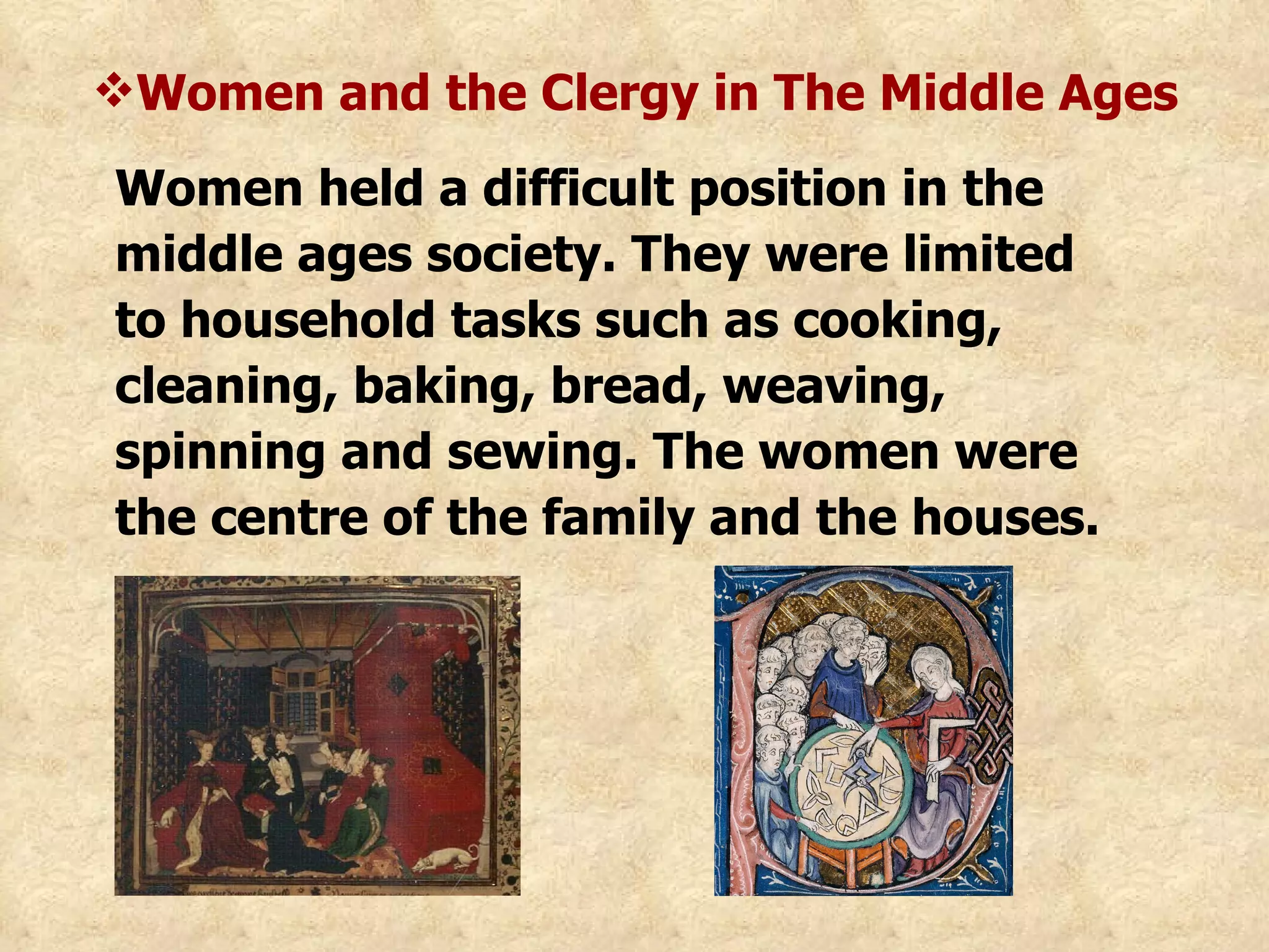 Women In The Middle Ages | PPT
