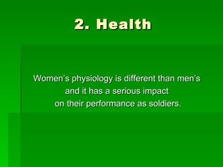 Women in the military | PPT