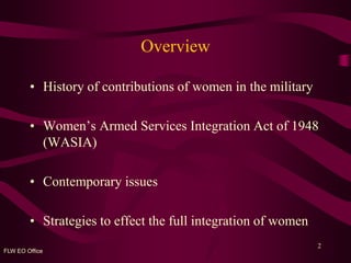 Women in the military | PPTX