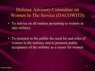 Women in the military | PPTX
