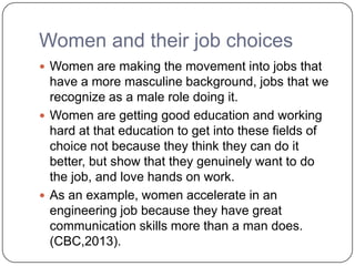 Women in the workplace | PPTX