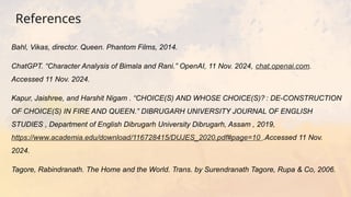 Women in the World_ Bimala in ‘The Home and the World’ and Rani in ...