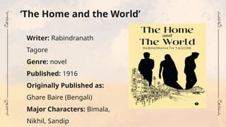Women in the World_ Bimala in ‘The Home and the World’ and Rani in ...