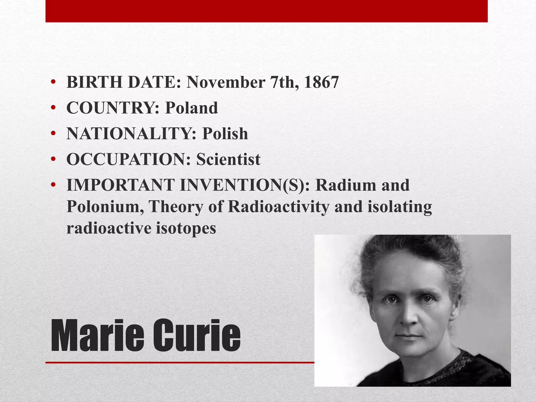 Women Inventors PPT | PPTX | Chemistry | Science
