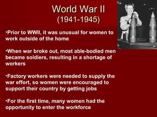 Women in the Workforce | PPT