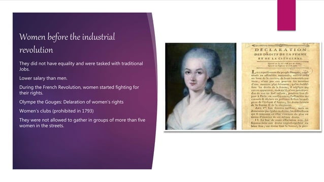 Women in the Industrial Revolution | PPT