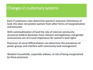 Women, Land and Kinship | PPT