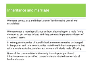 Women, Land and Kinship | PPT