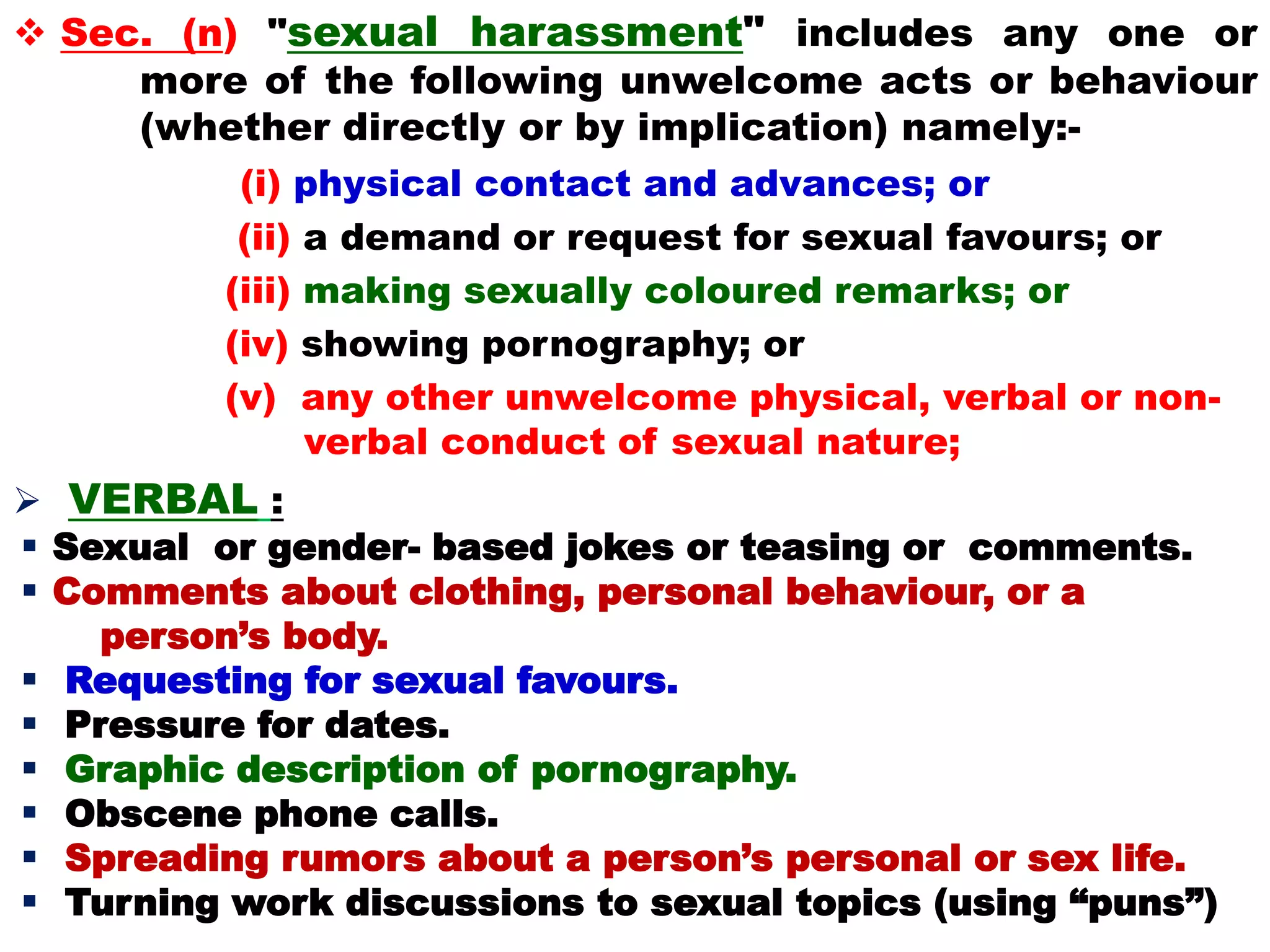 Women law (gender sensitivity) | PPTX