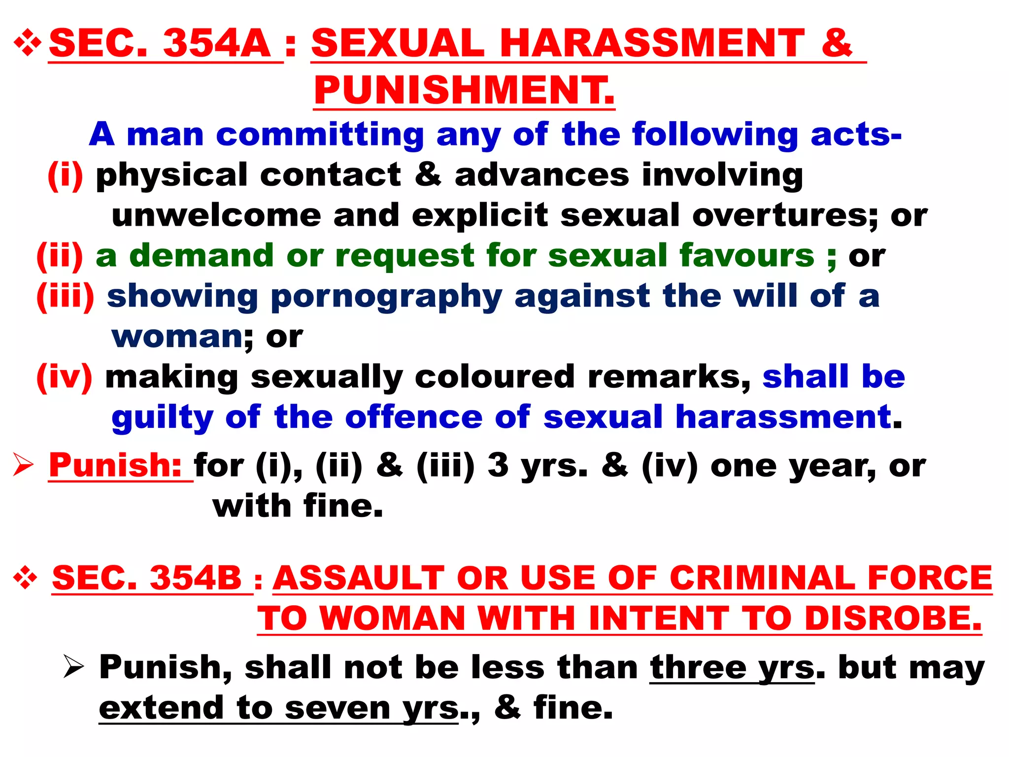 Women law (gender sensitivity) | PPTX