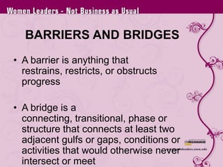 Bulding Bridges, Removing Barriers | PPTX