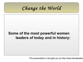Women leadership | PPT