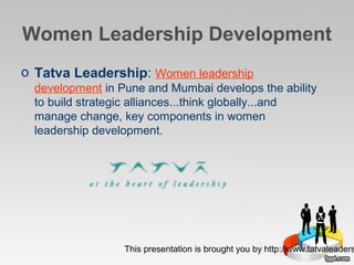 Women leadership development | PPT
