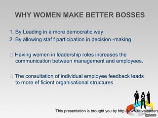 Women leadership development | PPT