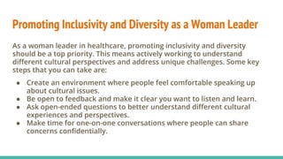 Women Leaders Shaping Diverse Healthcare Pathways.pptx