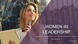 Women in Leadership (Comprehensive) PowerPoint Presentation 164 slides ...