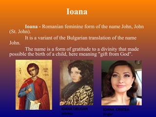 Women names in Romania | PPT