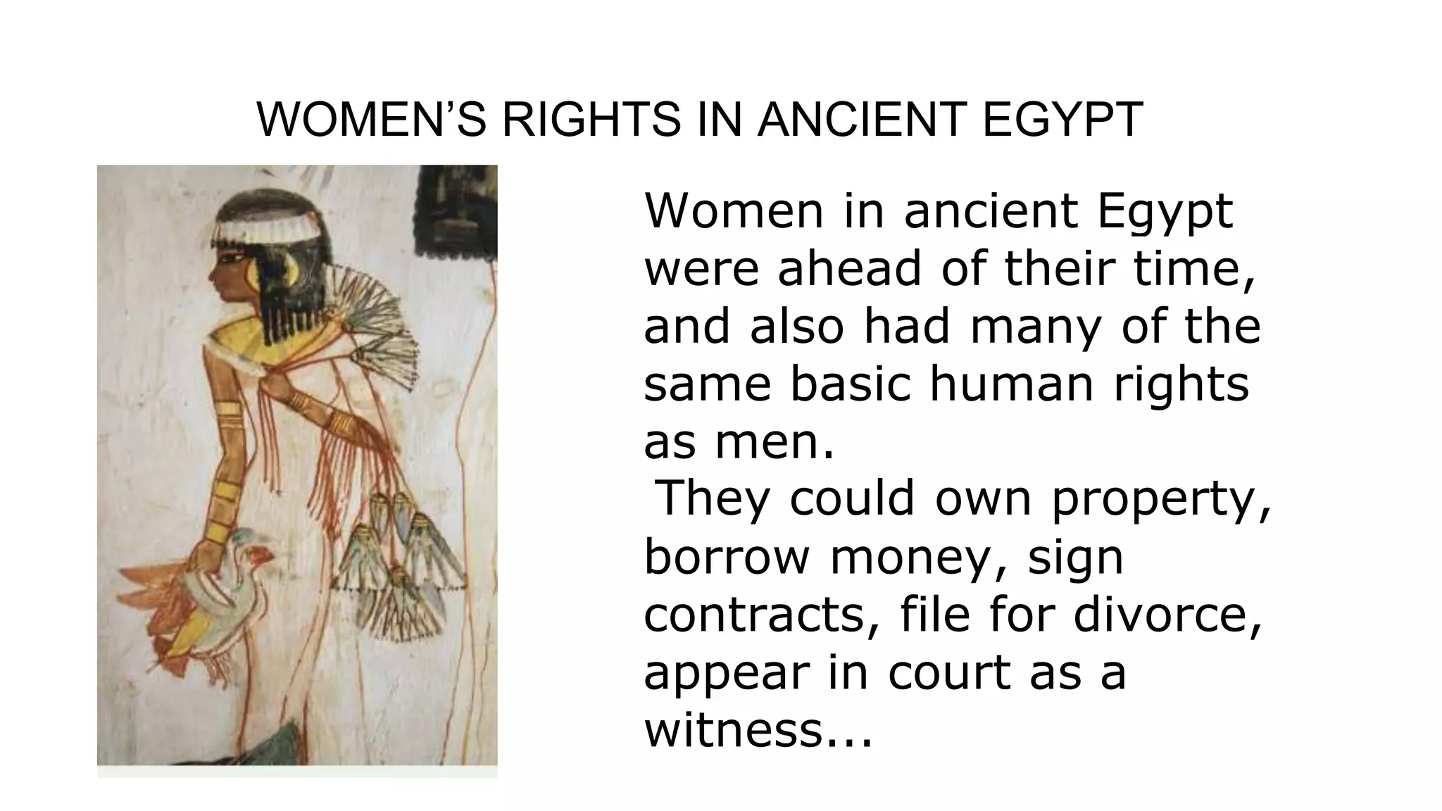 Women of ancient Egypt | PPTX