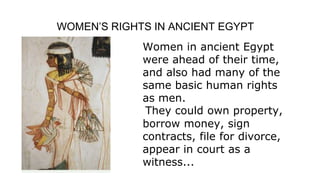 Women of ancient Egypt | PPTX