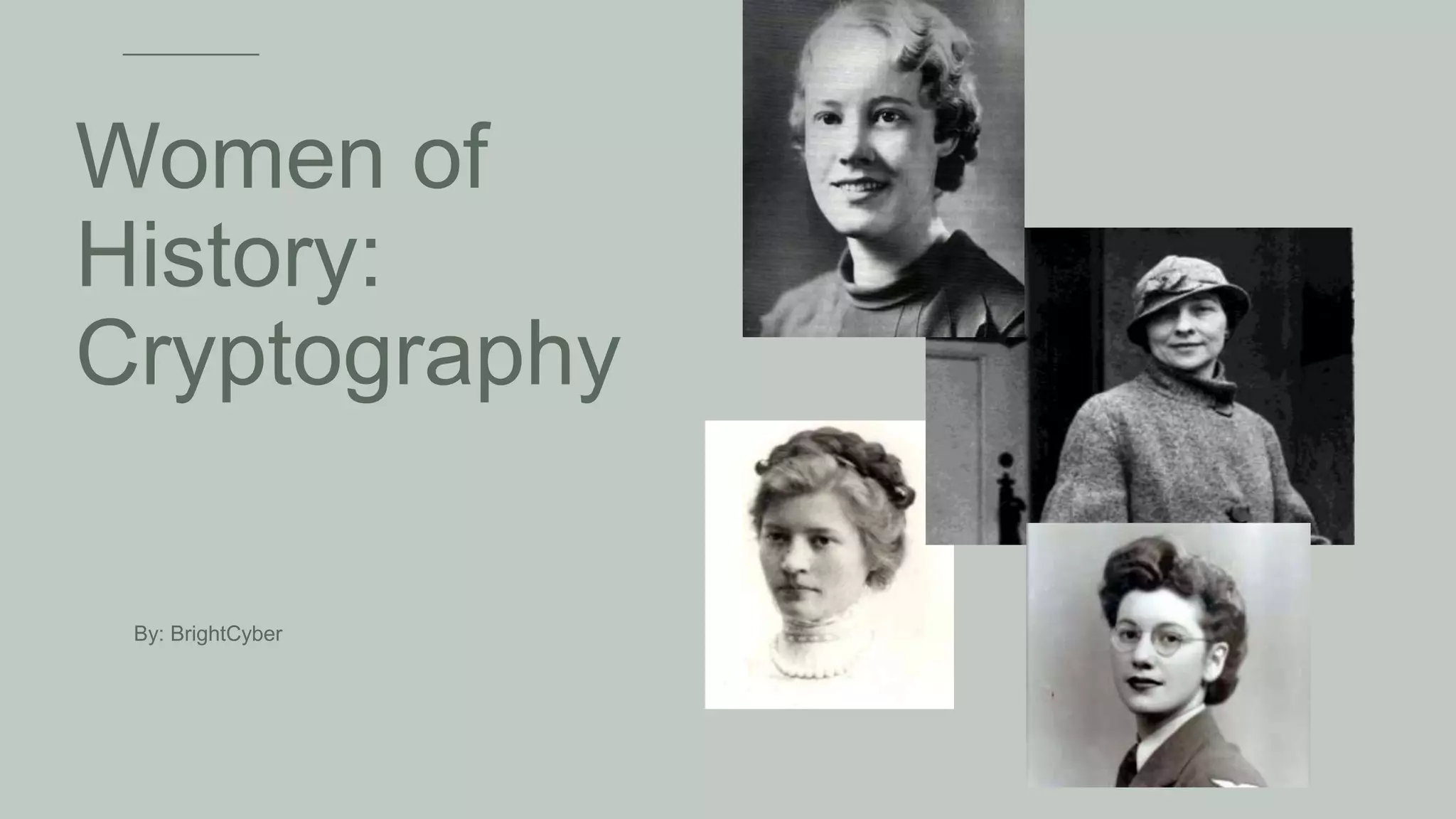 Important Women of History: Cryptography | PPTX