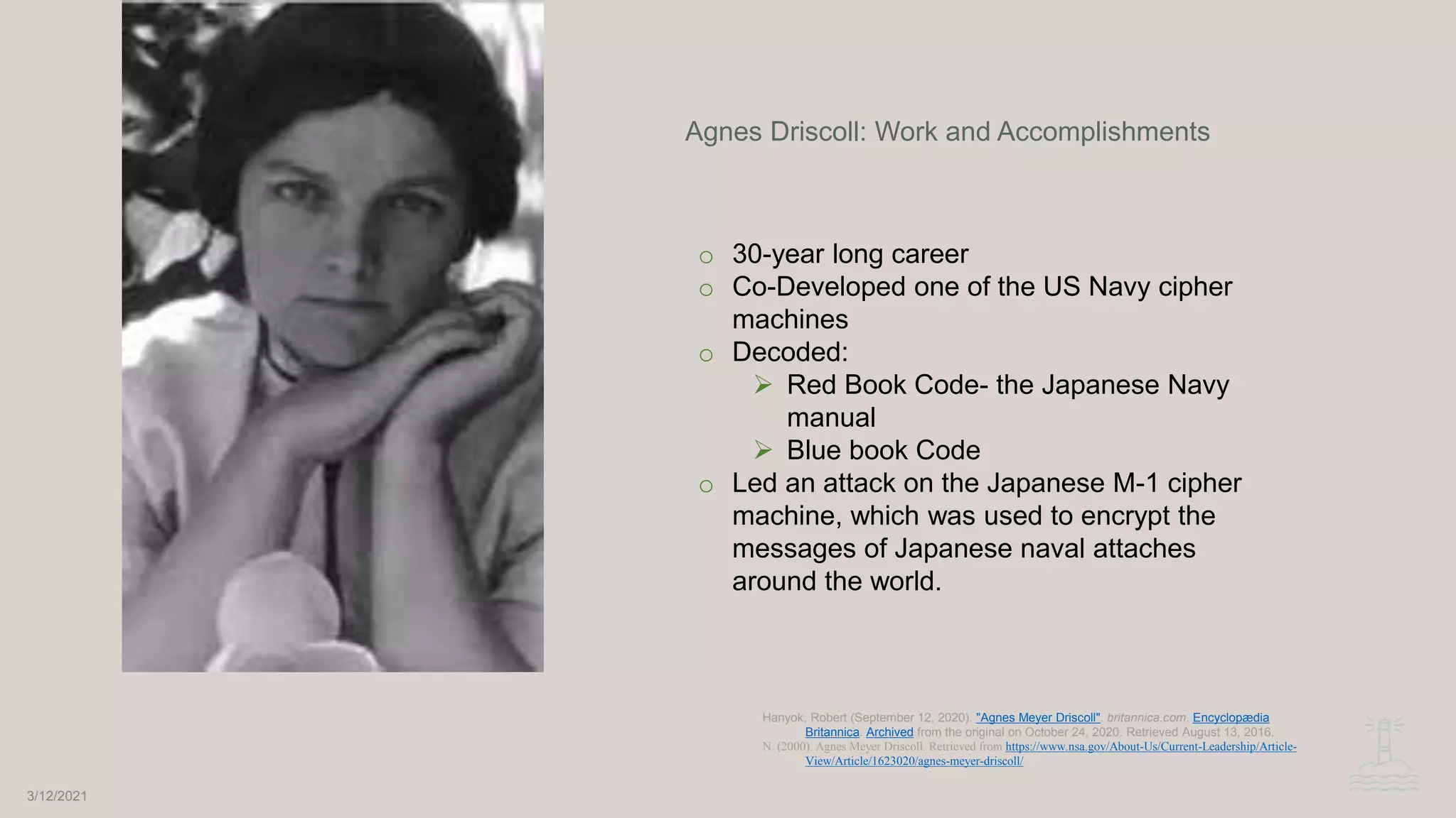 Important Women of History: Cryptography | PPTX