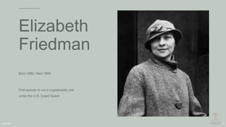 Important Women of History: Cryptography | PPTX