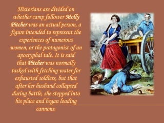 Women of the american revolution | PPTX