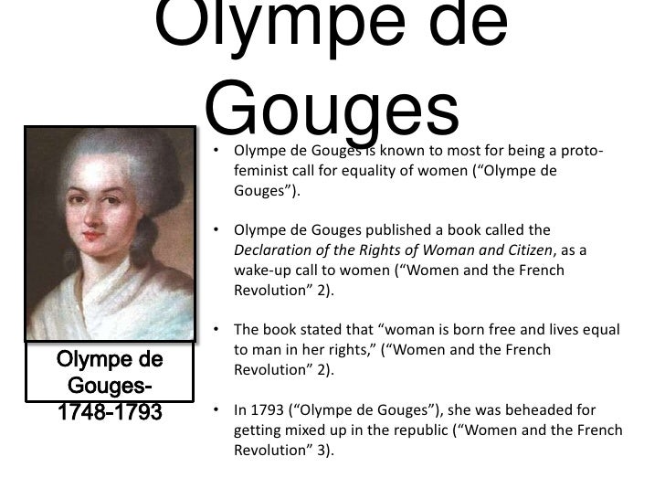 I Am A Feminist Olympe De Gouges