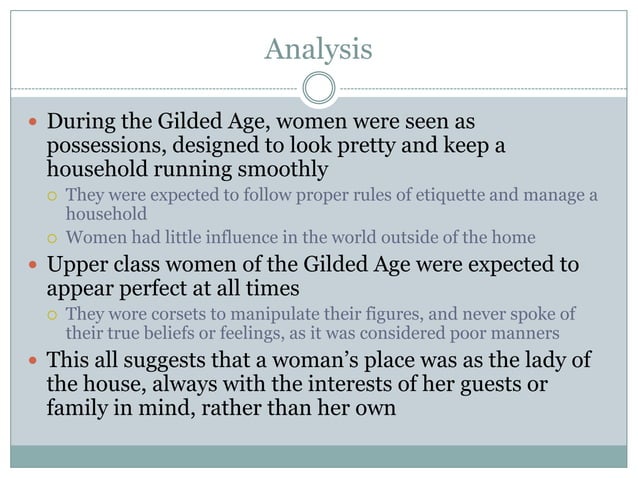 Taylor—Upper Class Women of the Gilded Age | PPT