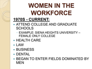 Women of the workforce | PPT