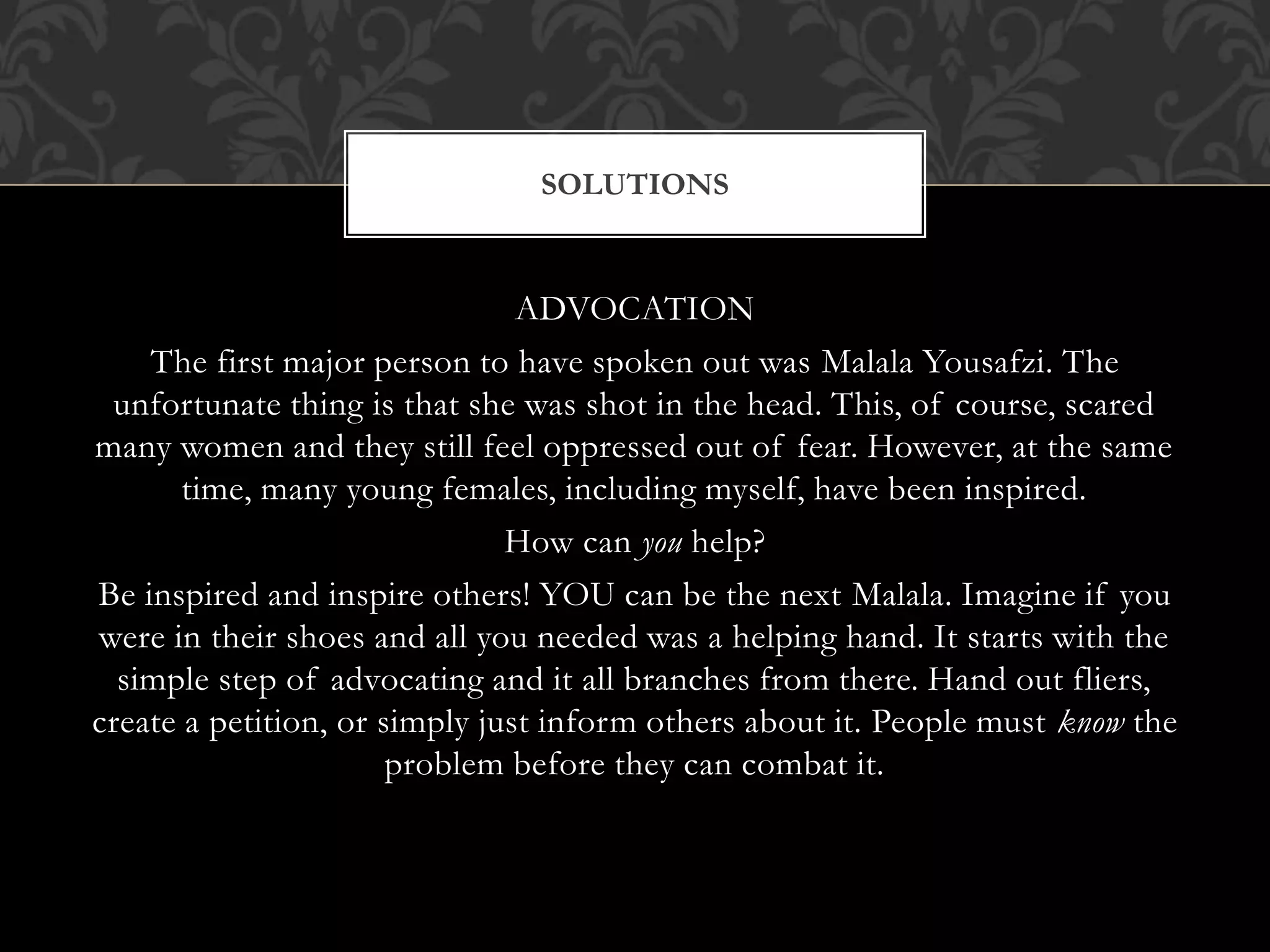 Women oppression | PPT