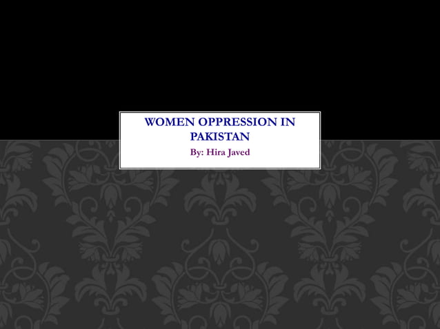 Women oppression | PPT