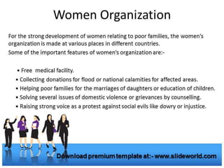 Women organization PowerPoint Template | PPTX