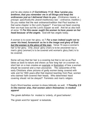 Women pastors are unbiblical | PDF