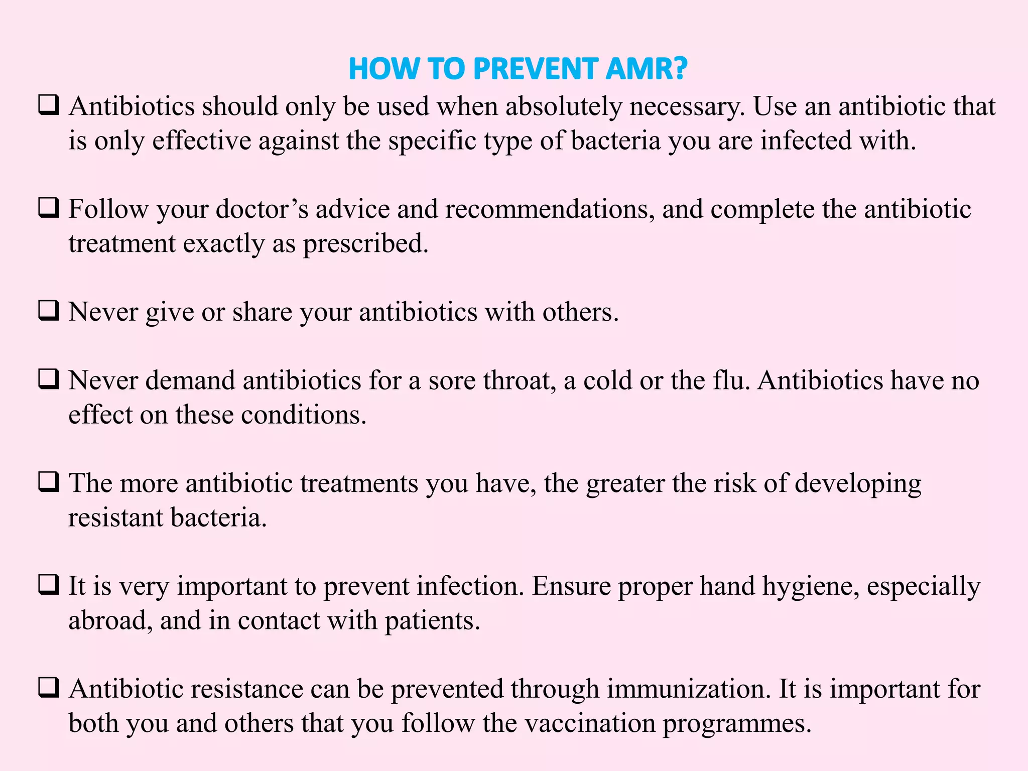 Women Personal Hygiene and Effective usage of Antibiotics | PPTX