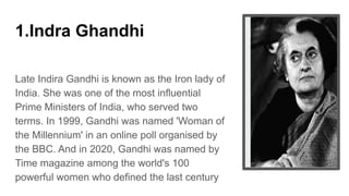 Women political leaders | PPT