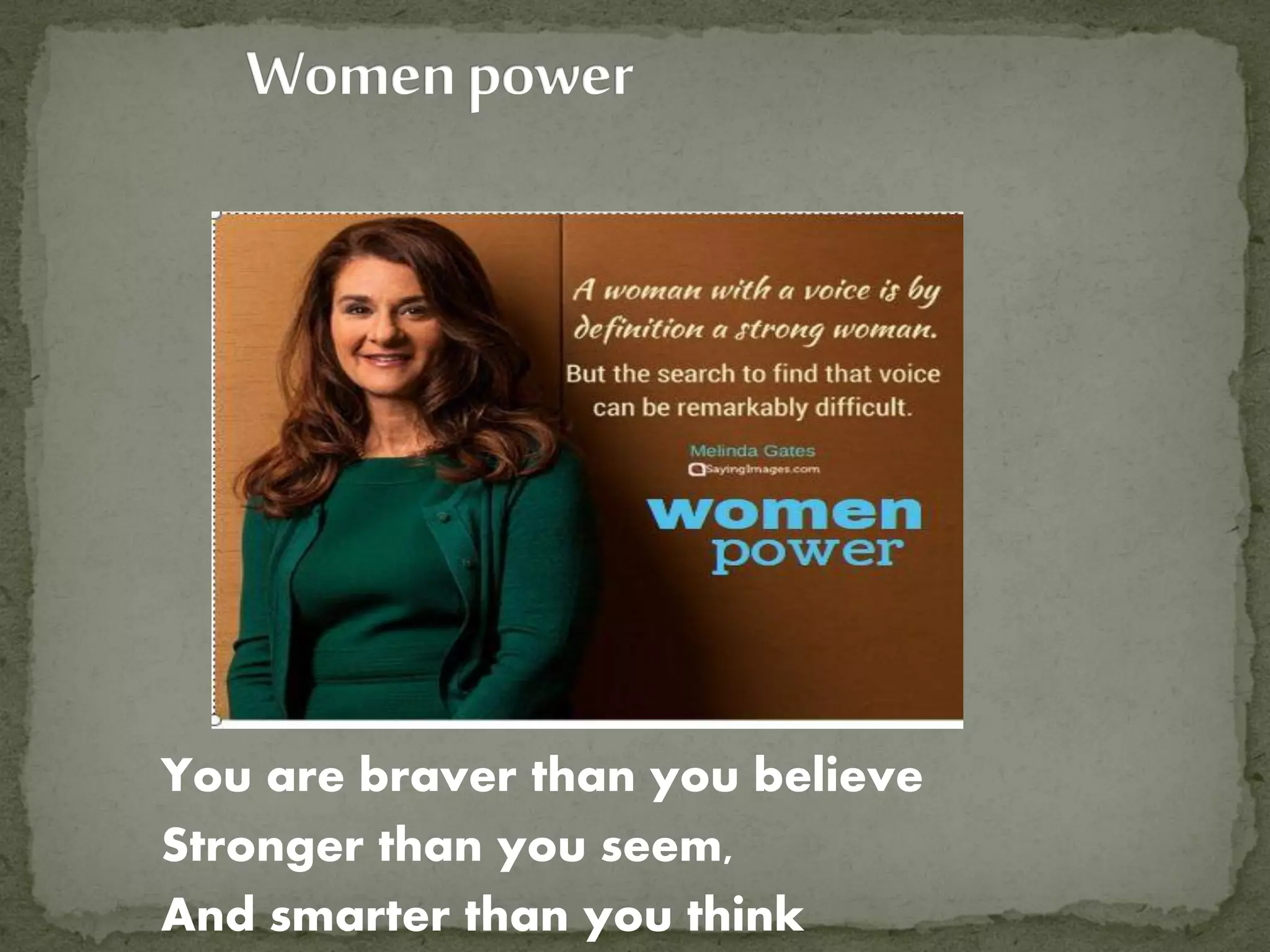 Women power ppt (2) | PPT | Free Download