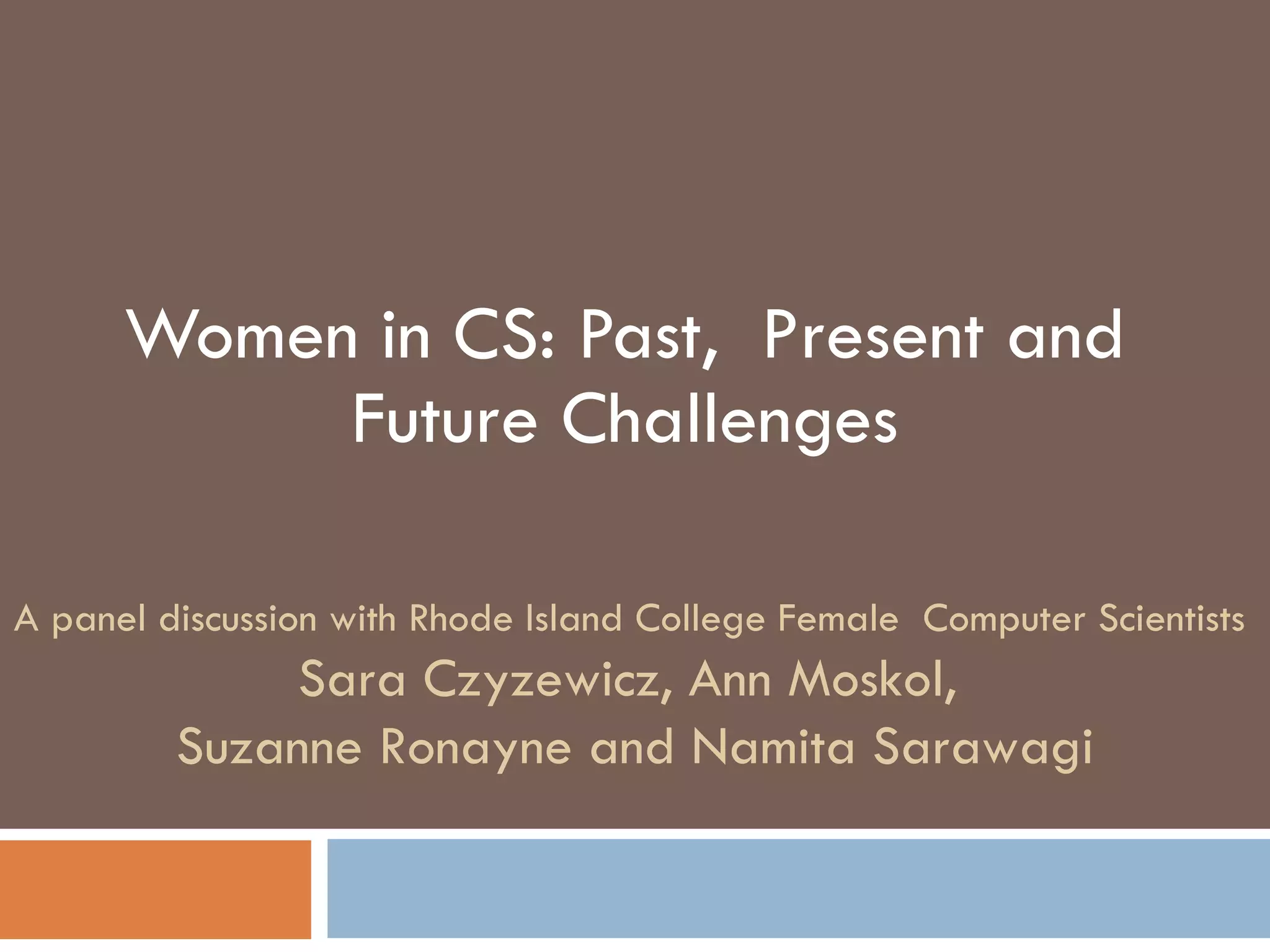 Women in Computing | PPT