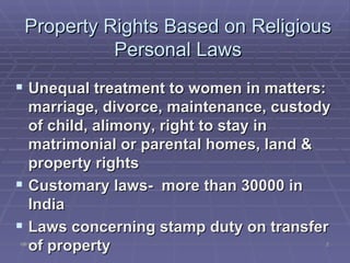 Women & property rights coloured | PPT