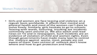Women protection | PPTX