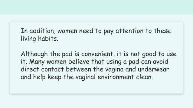 Women: Protect Your Private Parts in Different Periods | PPT