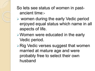 Women right at national &international level | PPTX