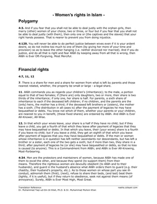 Women Rights In Islam | PDF