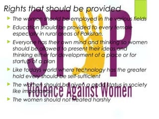 Women rights presentation | PPT