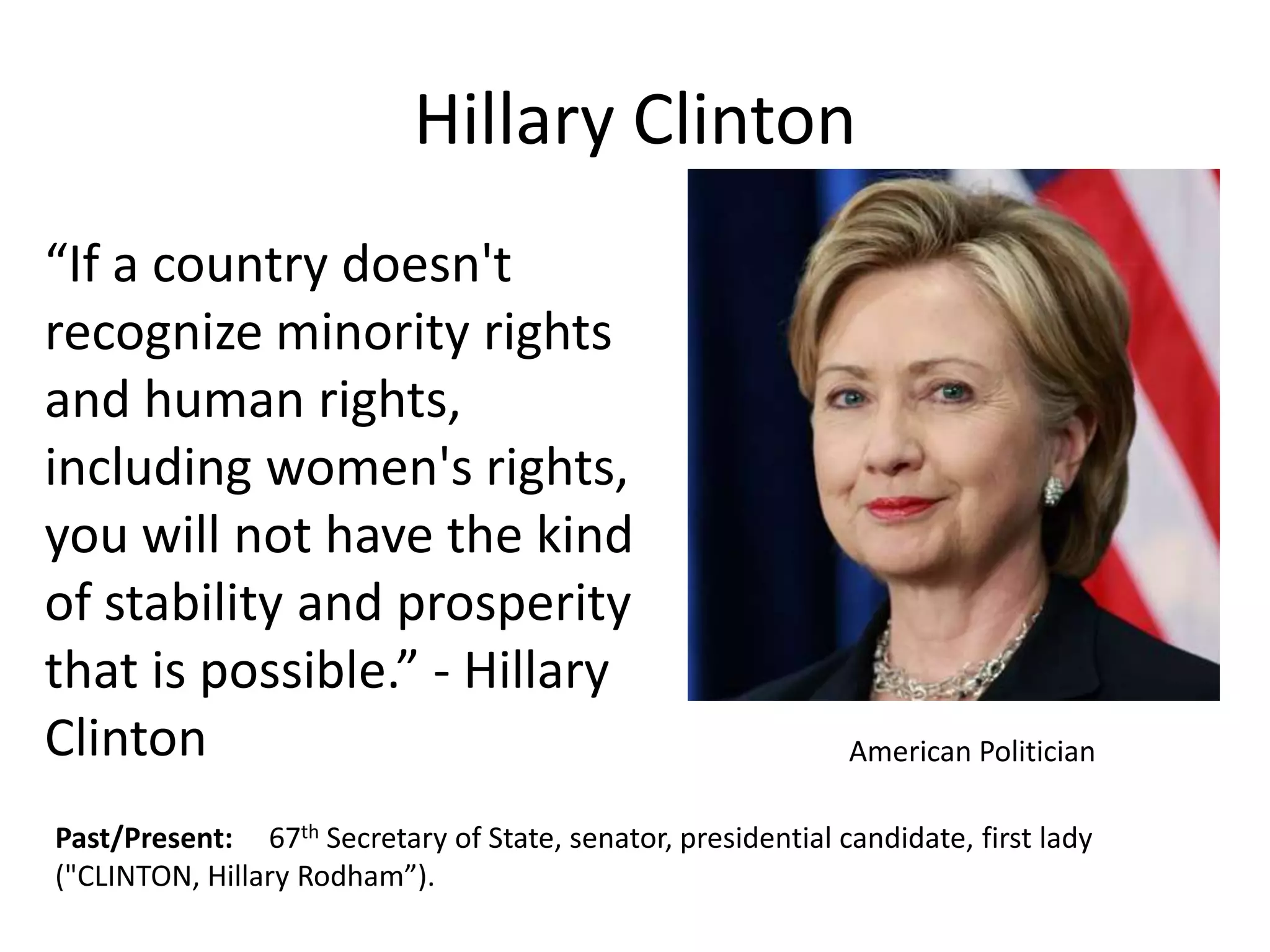 Women Role Models Pptx Elections Politics