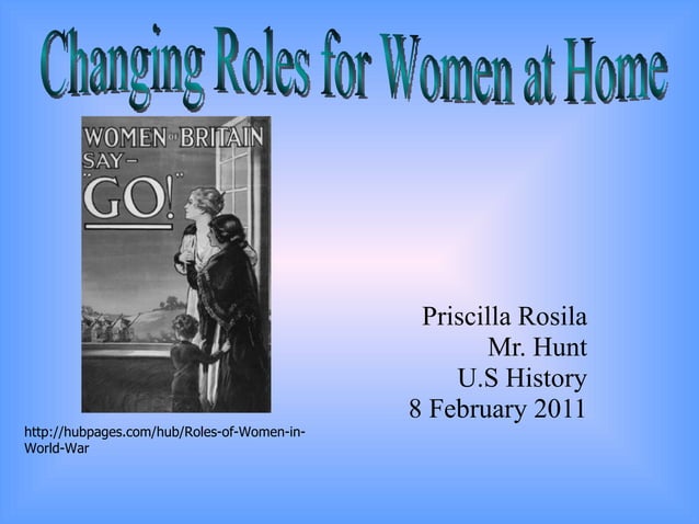 Women roles in wwi | PPT